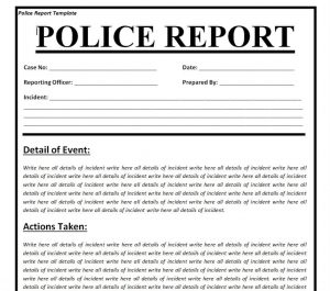 Top 10 Samples Of Police Report Templates [WORD & PDF] – Word Excel ...