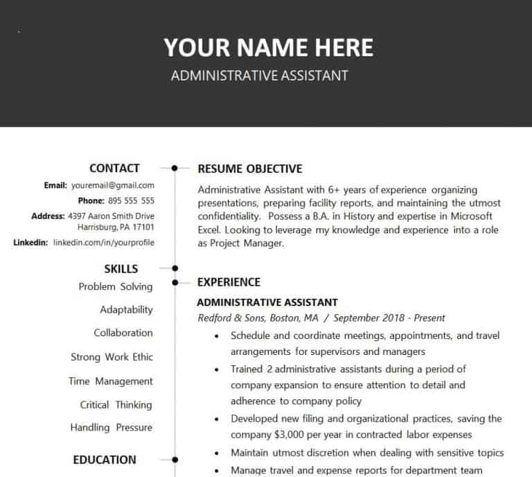 FREE 17+ Job Winning Resume Templates – Word Excel Templates