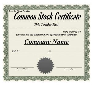 17+ BEST Share/Stock Certificate Templates [WORD & PDF] – Word Excel ...