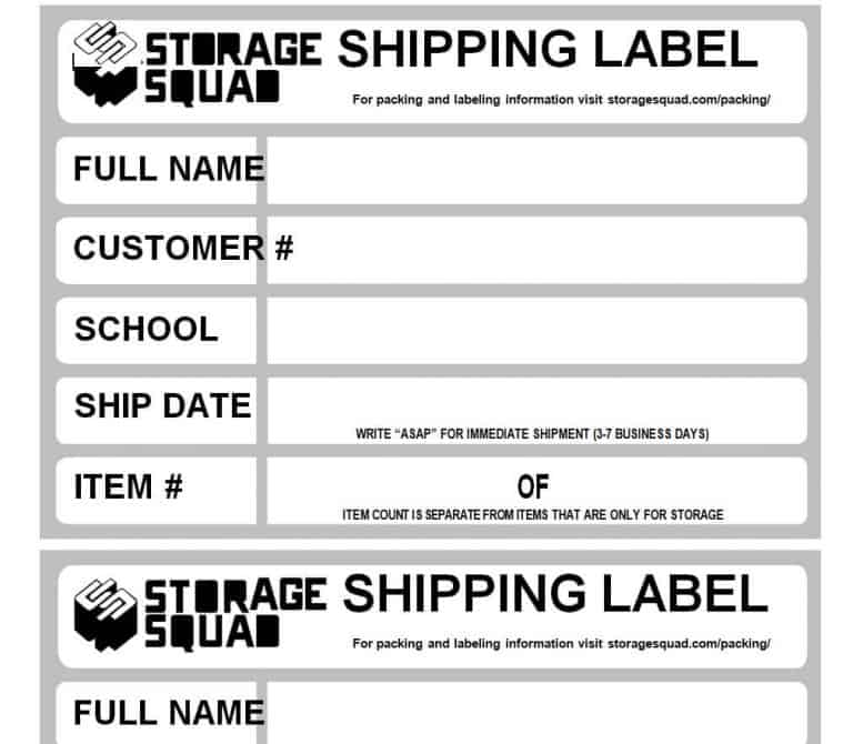 Top 19 Easy To Edit Shipping Label Templates – Word Excel Templates