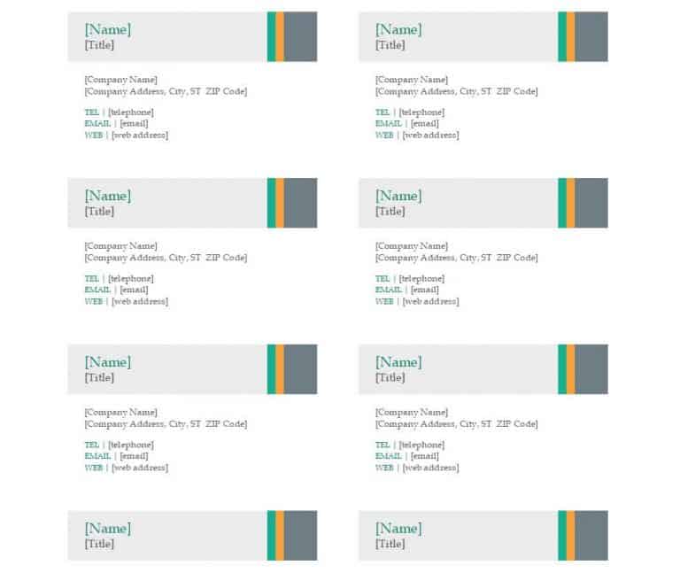 20+ FREE Visiting Card Templates in MS WORD – Word Excel Templates