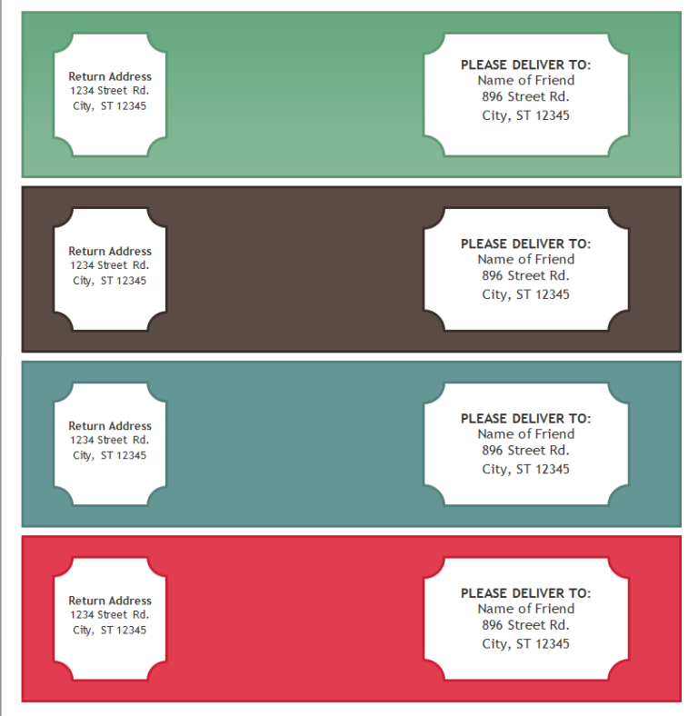 16+ Sample Mailing Label Templates in MS WORD – Word Excel Templates