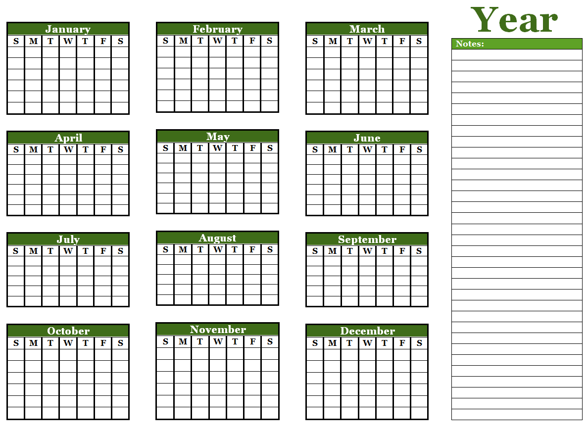 12+ Excellent Office Calendar Templates in [EXCEL & WORD] – Word Excel ...